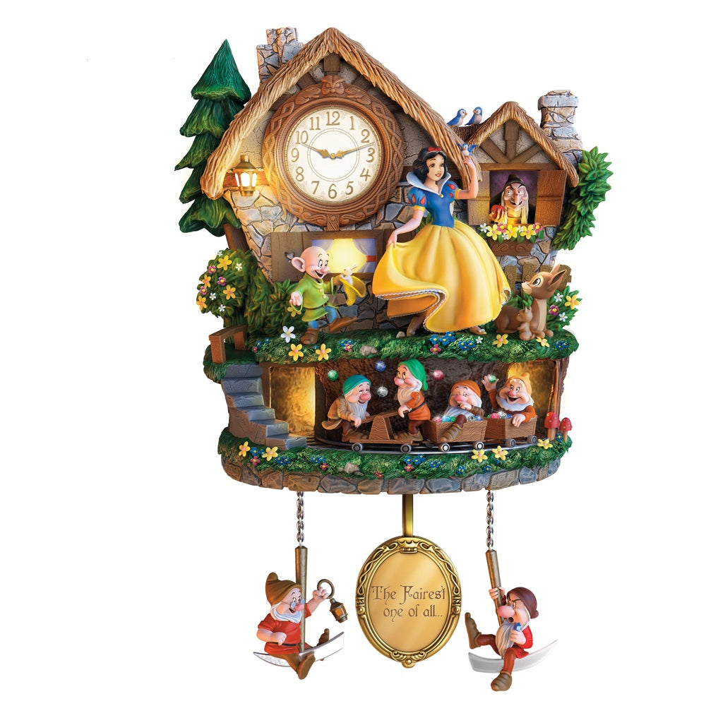Disney Snow White Hidden Treasures Cuckoo Clock Bradford Exchange ...
